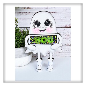 Ghost Character Sign, Ghost Sign, Halloween Sign, Halloween Decoration ...