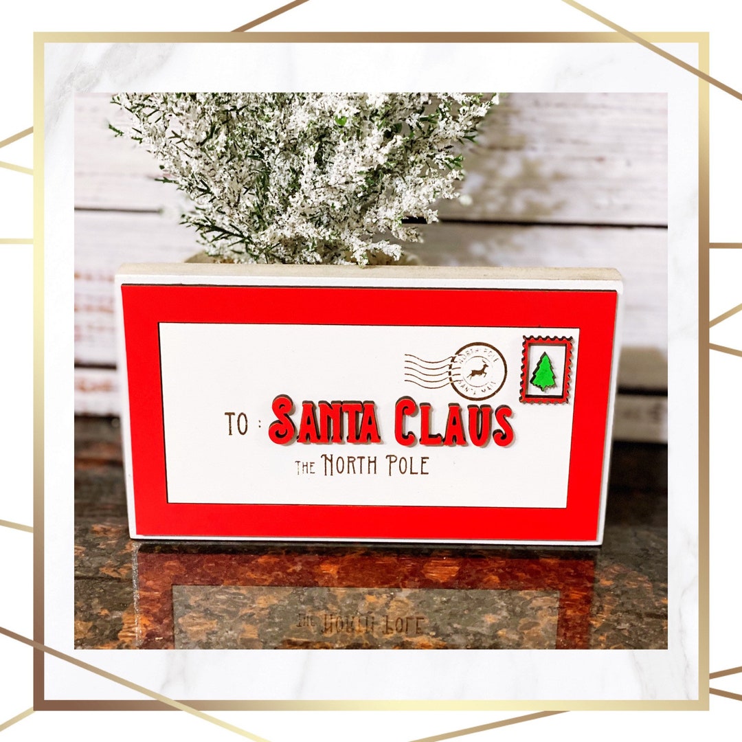 Letter to Santa Sign, Xmas Sign, Christmas Sign, Santa Letter Sign ...