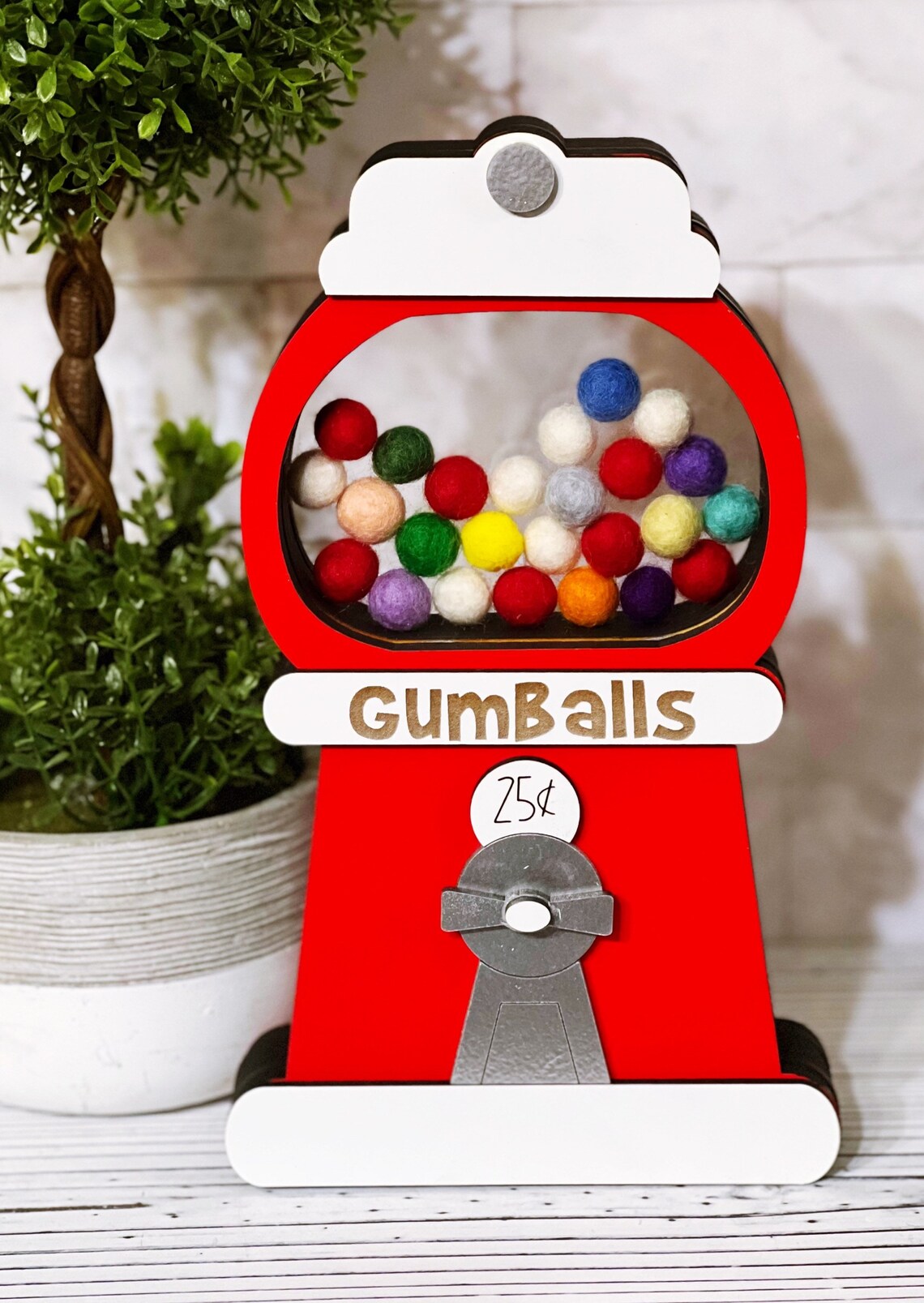 Gumball Machine Shaker Sign Shaker Signs Gumball Machine | Etsy