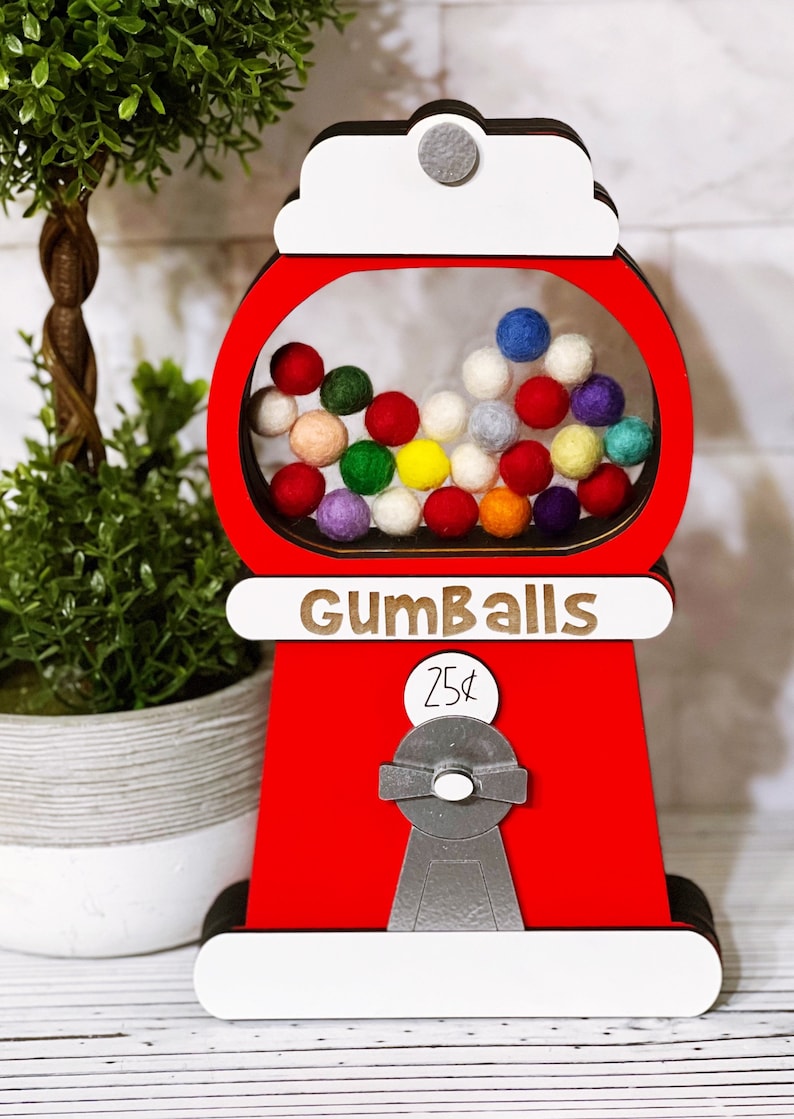 Gumball Machine Shaker Sign Shaker Signs Gumball Machine - Etsy