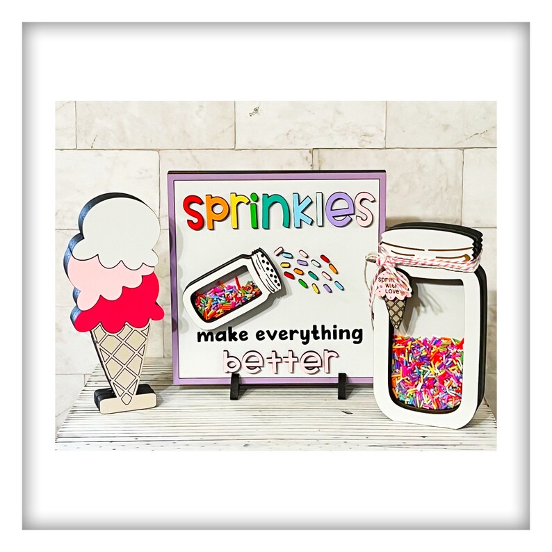 Mini Sprinkles Shaker Sprinkles Sign Ice Cream Sprinkles - Etsy