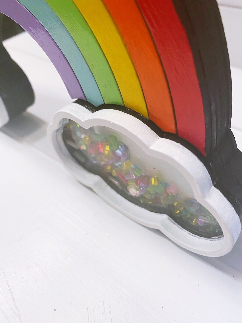 Rainbow Shaker Sign Rainbow Mini Sign Rainbow Decor Rainbow | Etsy