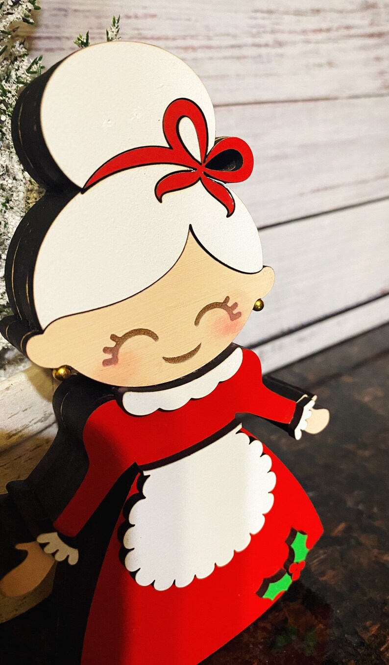 Mrs. Claus Sign Mrs. Claus Decoration Chunky Mrs. Claus - Etsy