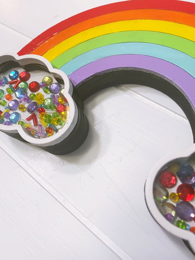 Rainbow Shaker Sign Rainbow Mini Sign Rainbow Decor Rainbow | Etsy