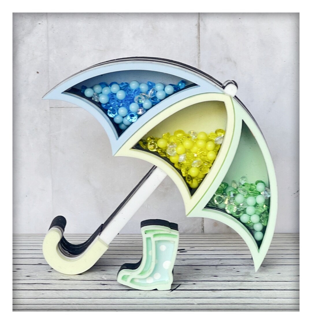 Mini Umbrella Shaker Sign, Shaker Signs, Umbrella Sign, Spring/summer ...