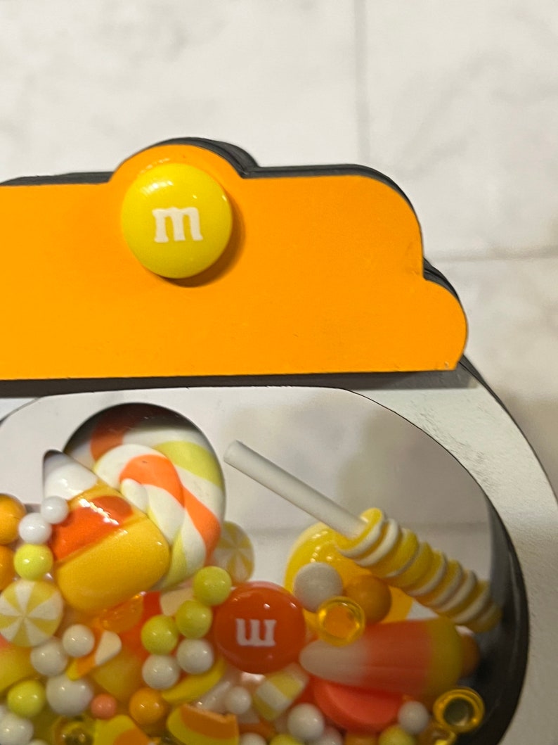 Candycorn Gumball Machine Shaker Sign Halloween Shaker Sign - Etsy