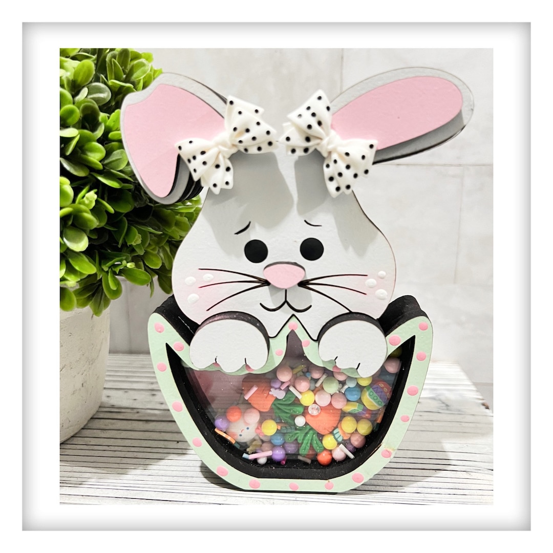 Bunny Shaker Sign, Bunny Sign, Easter Shaker Sign, Shaker Signs, Easter ...