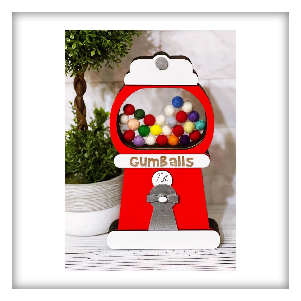 Gumball Machine Shaker Sign Shaker Signs Gumball Machine | Etsy