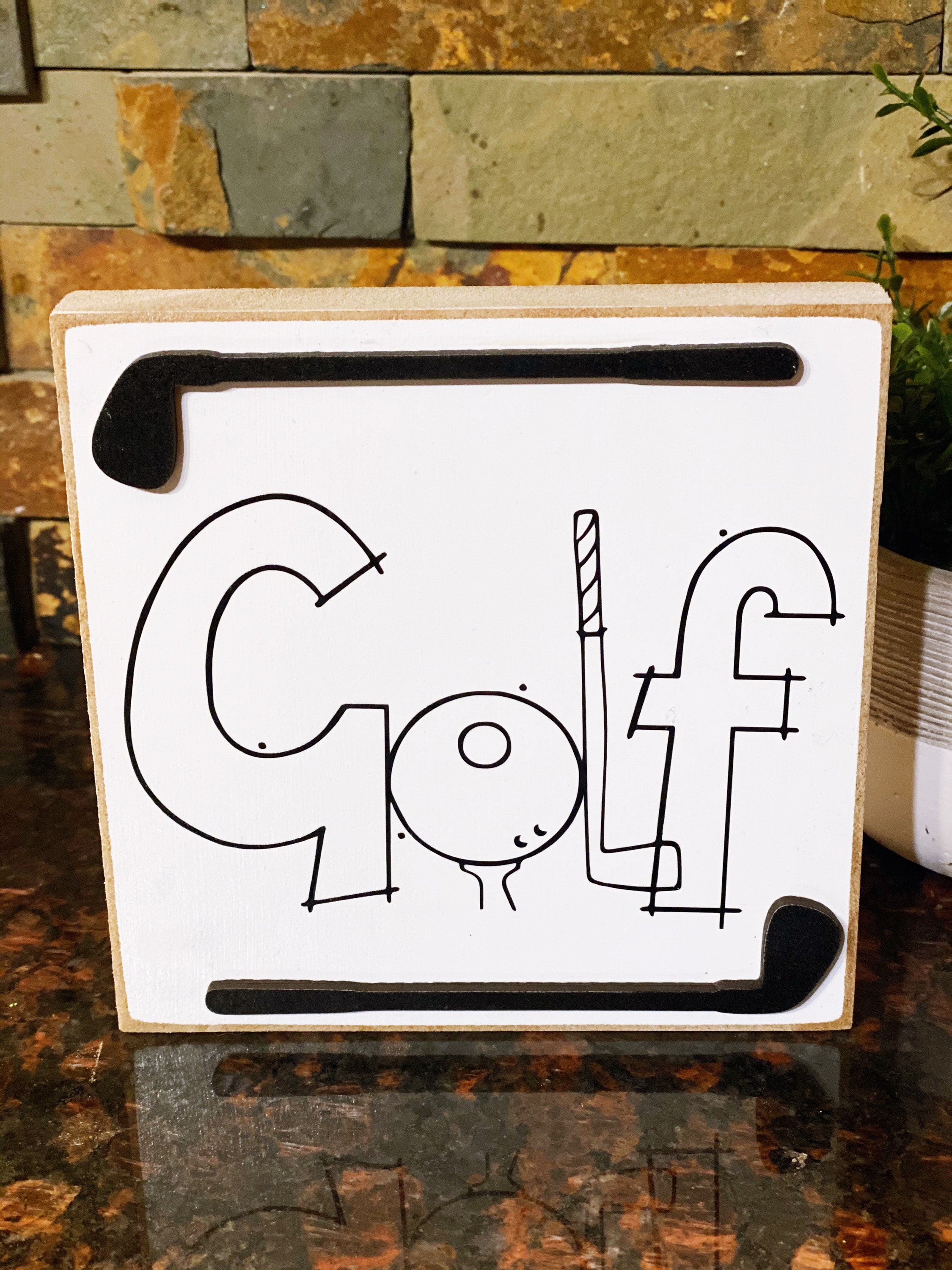 Cartel de golf signo de mini golf cartel de golf 3D - Etsy España