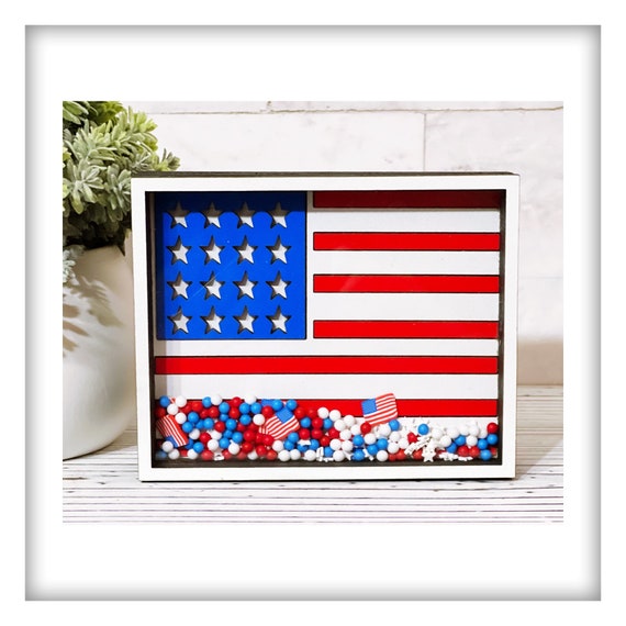 Mini Flag Shaker Sign Shaker Signs 4th of July Shaker Sign - Etsy