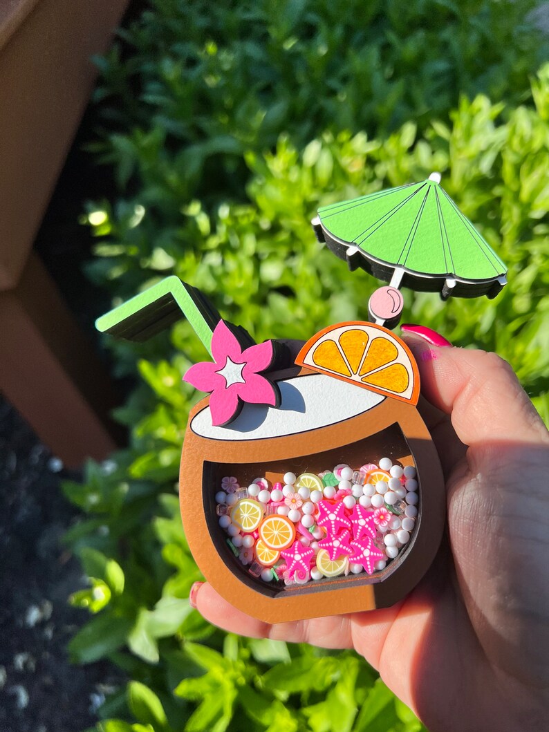 Mini Tropical Drink Shaker Sign Shaker Signs Summer Shaker - Etsy