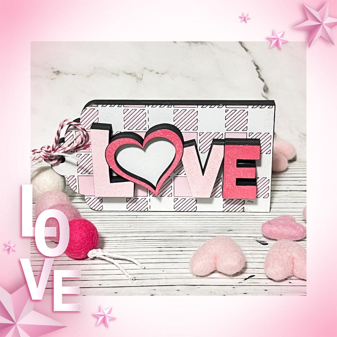 Valentine Tag Sign, Love Tag Signs, Valentine Tag Wood Sign, Valentine ...