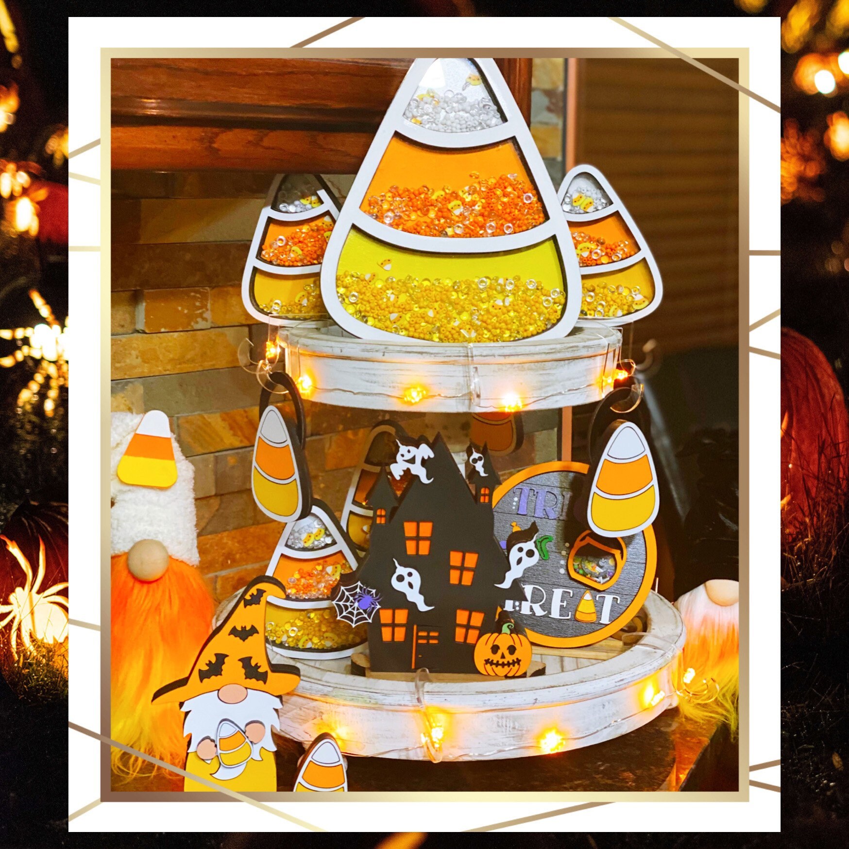 Candy Corn Shaker Sign Shaker Signs Halloween Shaker Sign - Etsy