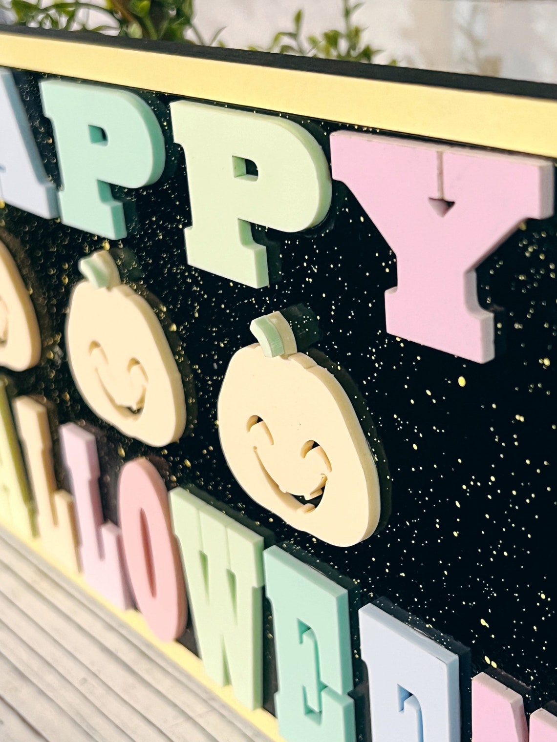 Happy Halloween Sign Halloween Sign Pastel Halloween Sign - Etsy