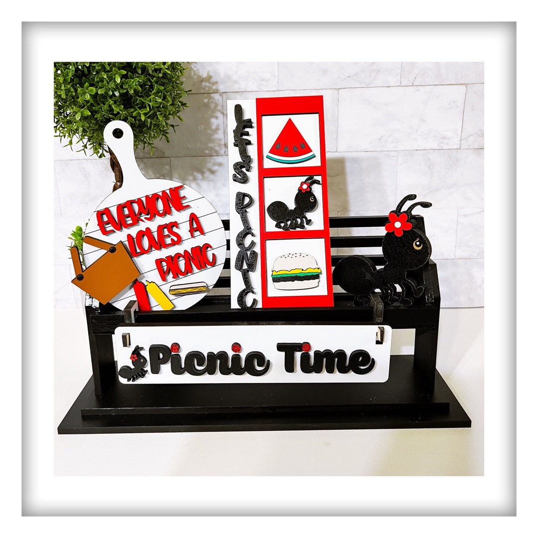 Picnic Interchangeable Signs, Picnic Time Mini Signs, Picnic Signs ...