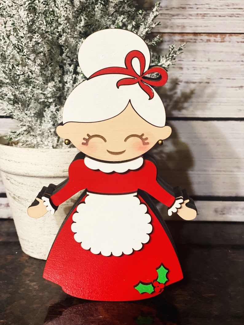 Mrs. Claus Sign Mrs. Claus Decoration Chunky Mrs. Claus - Etsy
