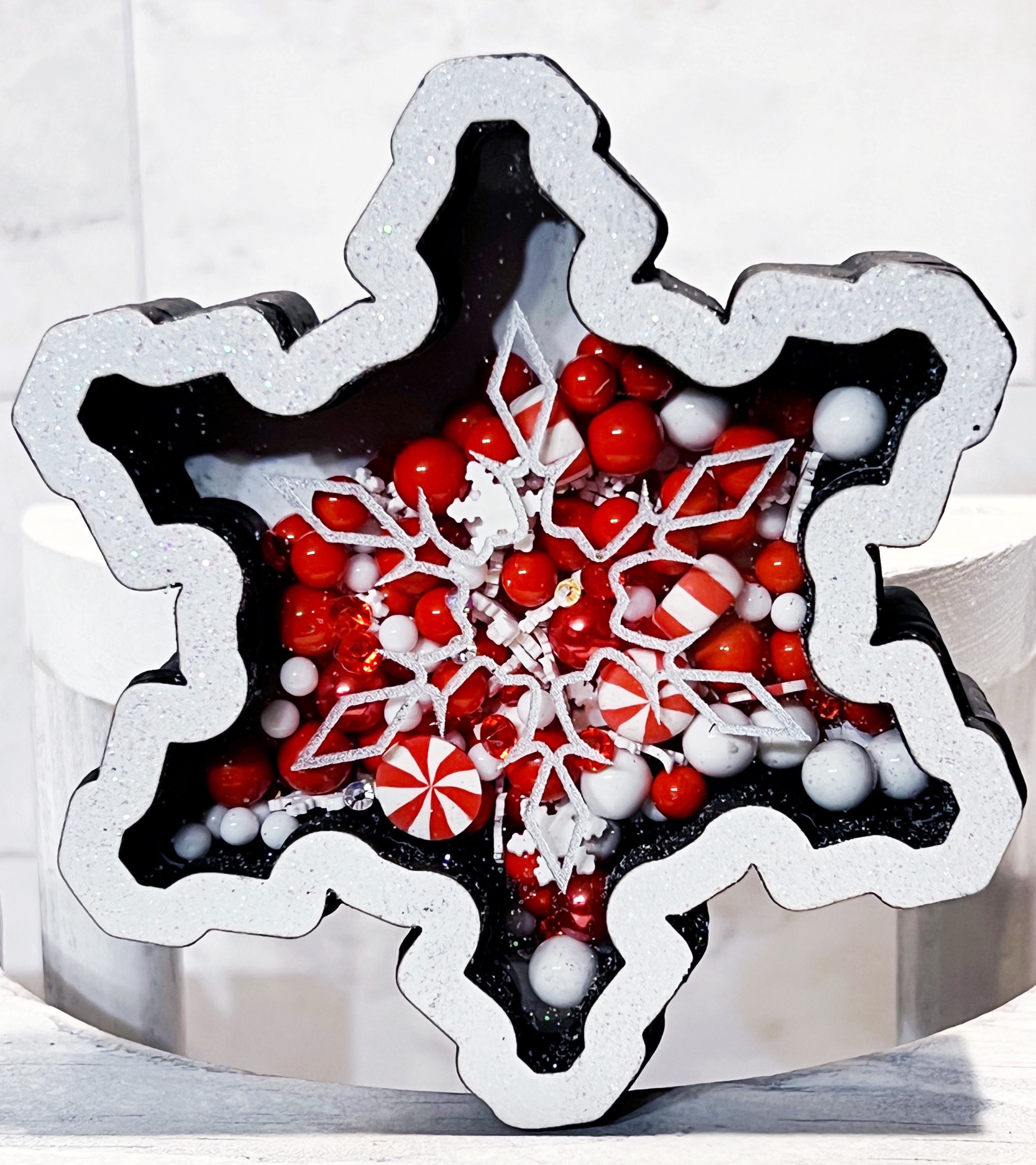 Snowflake Shaker Sign Xmas Shaker Sign Christmas Shaker - Etsy