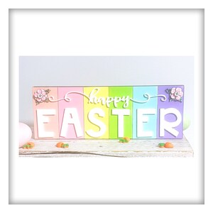 Happy Easter Sign, Easter Sign, Easter Decor, Easter Signs, Happy ...