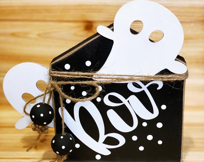Boo Sign, Ghost Sign, Tiered Tray Signs, Mini Signs, Halloween Signs ...