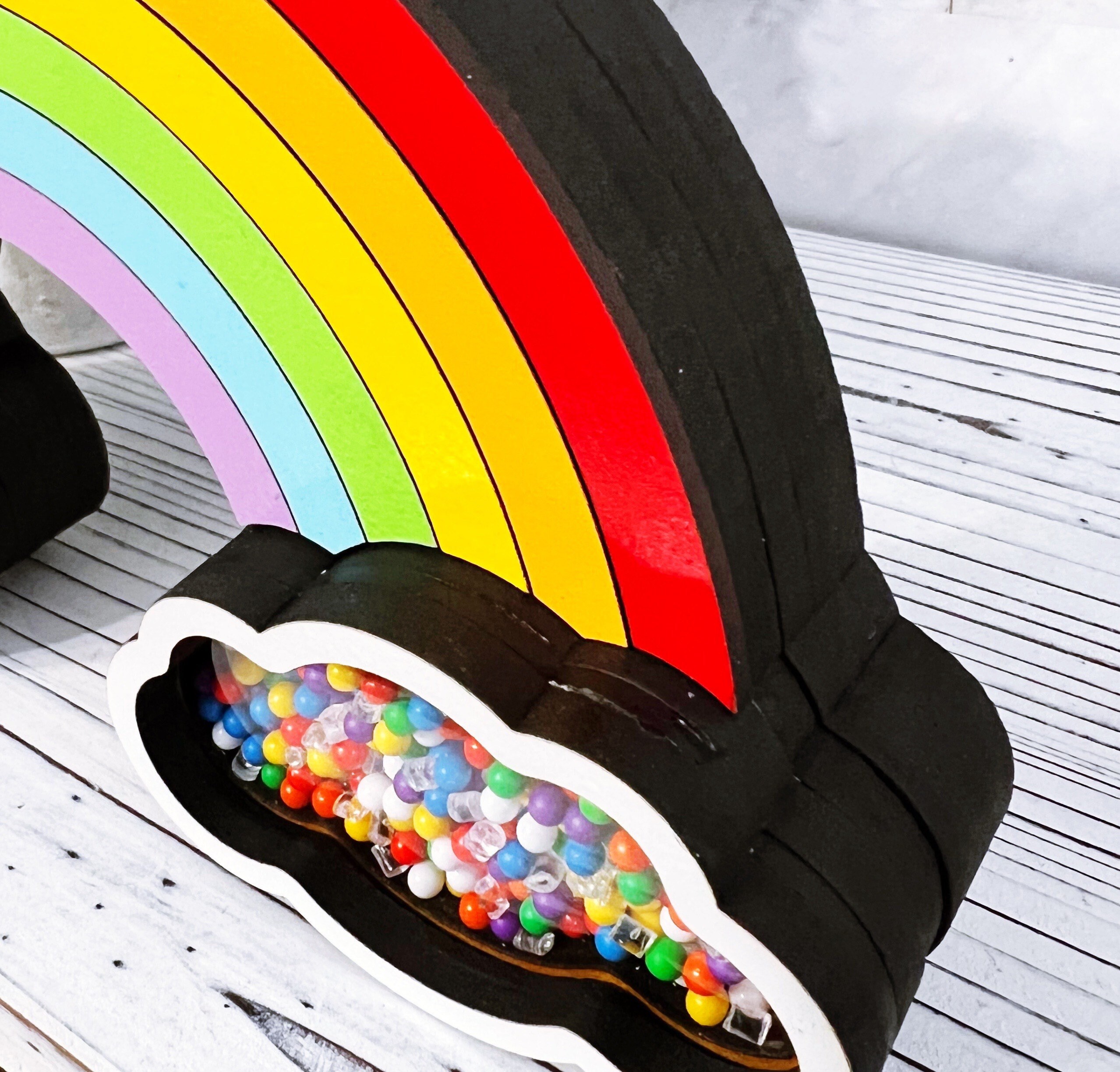 Rainbow Shaker Sign Rainbow Mini Sign Rainbow Decor Rainbow - Etsy