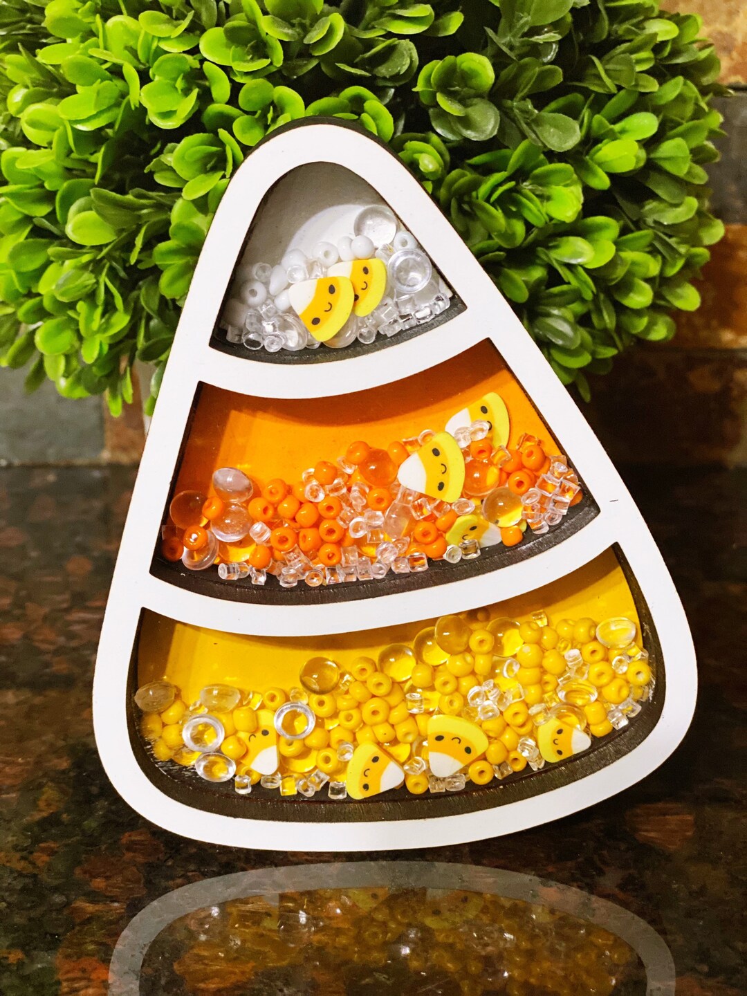 Mini Candy Corn Shaker Sign, Shaker Signs, Mini Halloween Shaker Sign ...