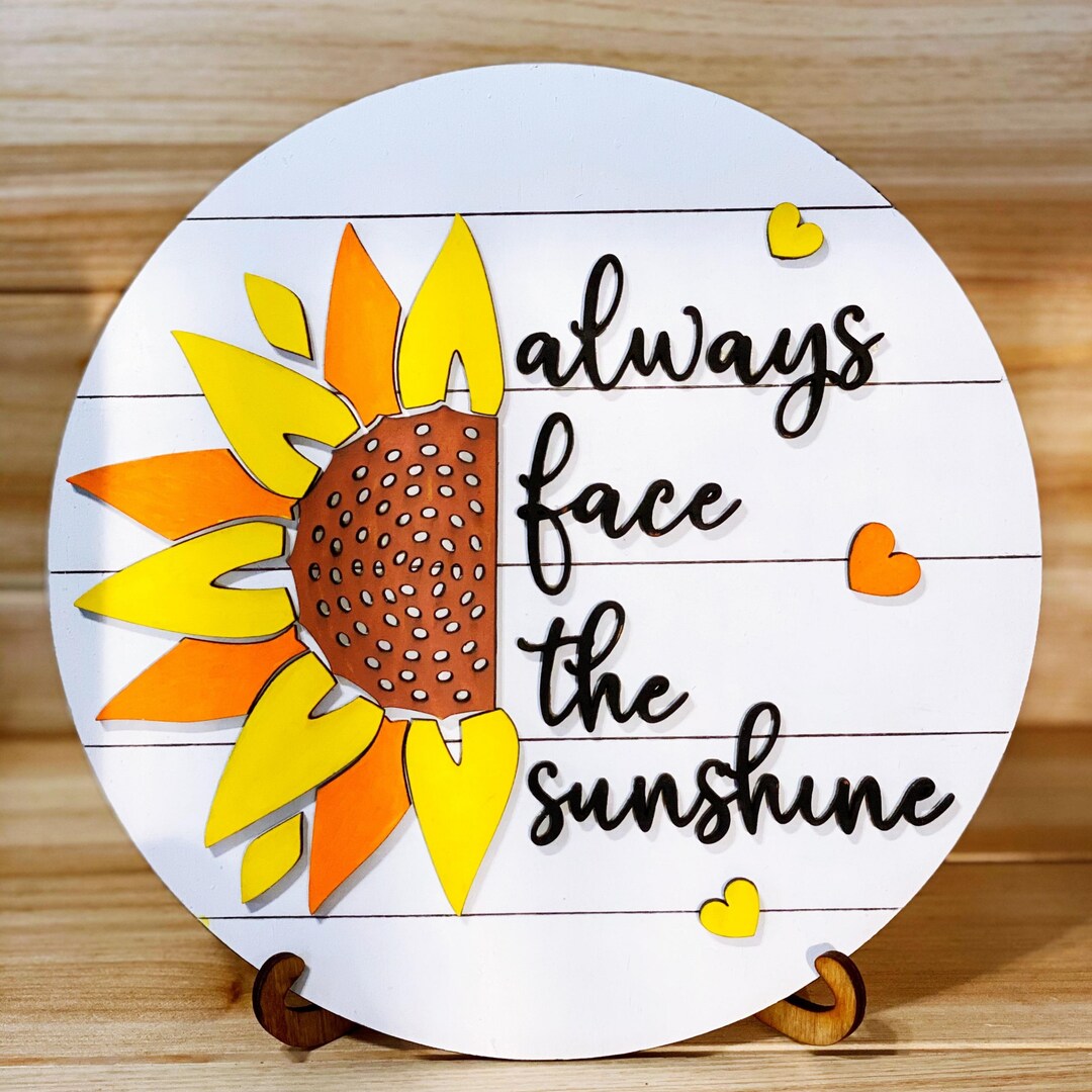 Sunflower Sign Tiered Tray Signs Mini Signs Fall Signs - Etsy