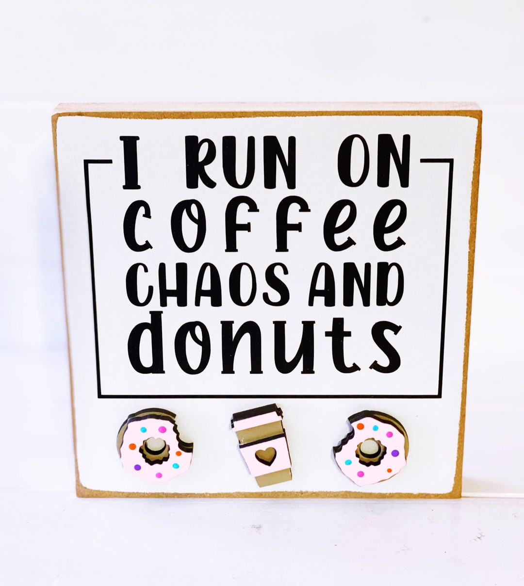 Donut Sign, Donut 3D Mini Sign, Donut 3d Sign, Donuts Wood Sign, Donut ...