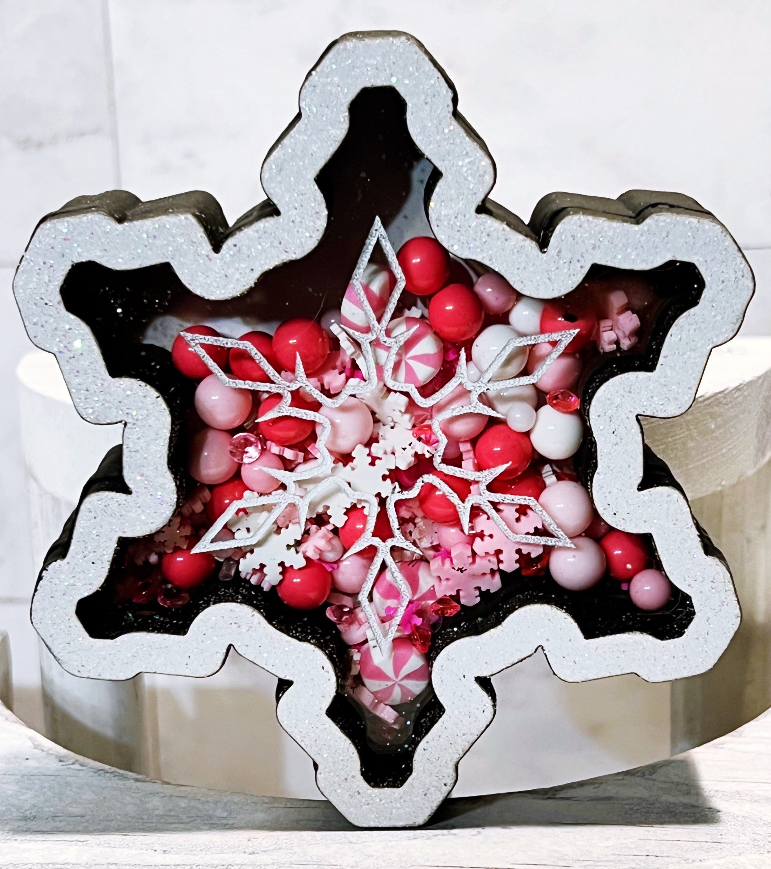 Snowflake Shaker Sign Xmas Shaker Sign Christmas Shaker - Etsy