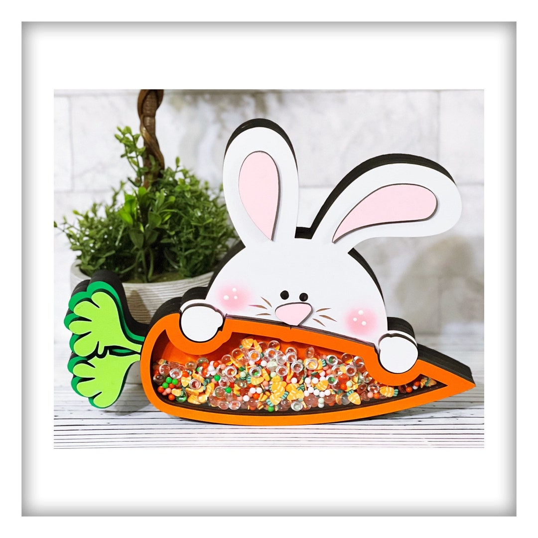 Bunny Shaker Sign, Bunny Sign, Easter Shaker Sign, Shaker Signs, Easter ...