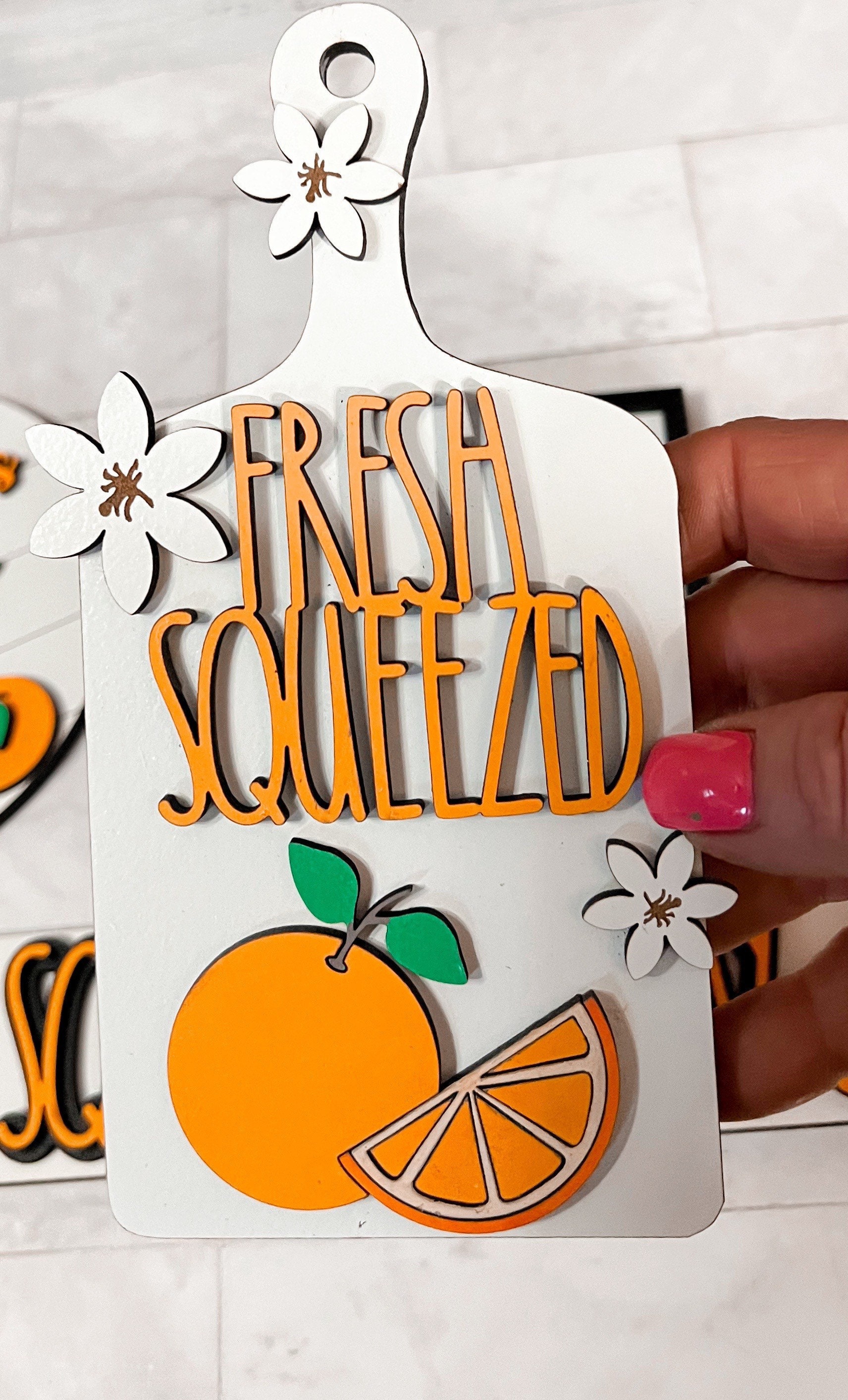 Squeeze the Day Interchangeable Signs Mini Signs With - Etsy