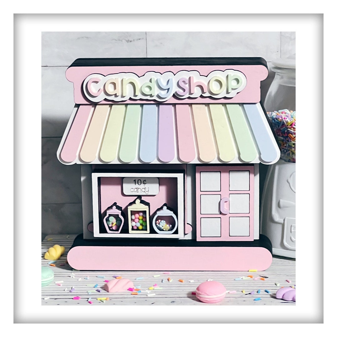 Candy Shop Sign, Candy Shop Shaker, Valentine Decor, Candy Shop Decor ...