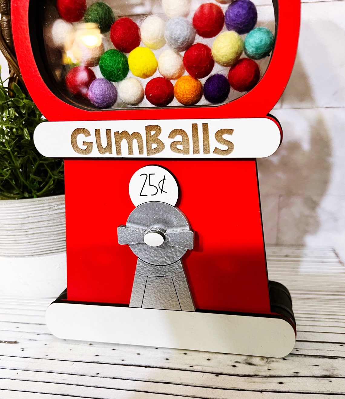 Gumball Machine Shaker Sign Shaker Signs Gumball Machine | Etsy