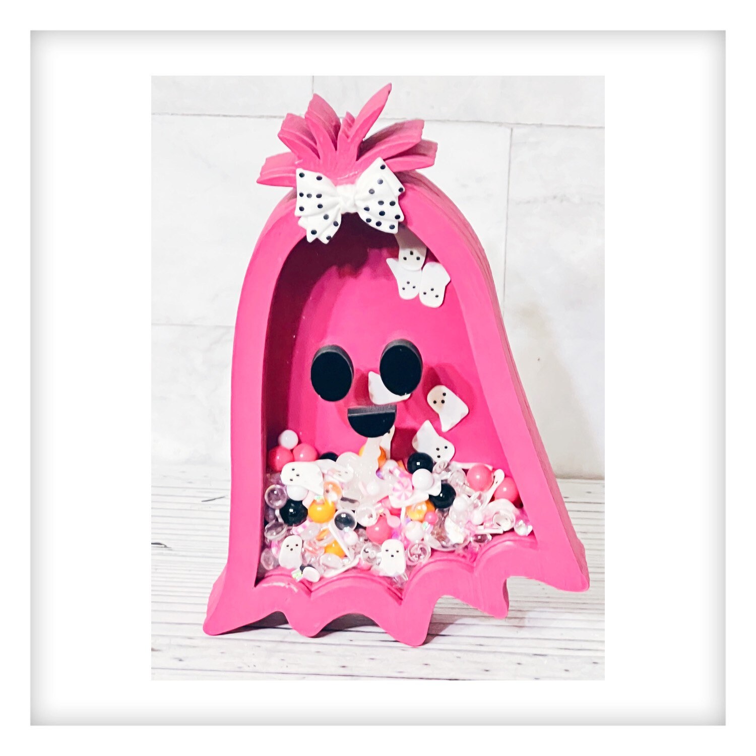 Mini Pink Ghost Shaker Sign Ghost Sign Ghost Decor Ghost - Etsy