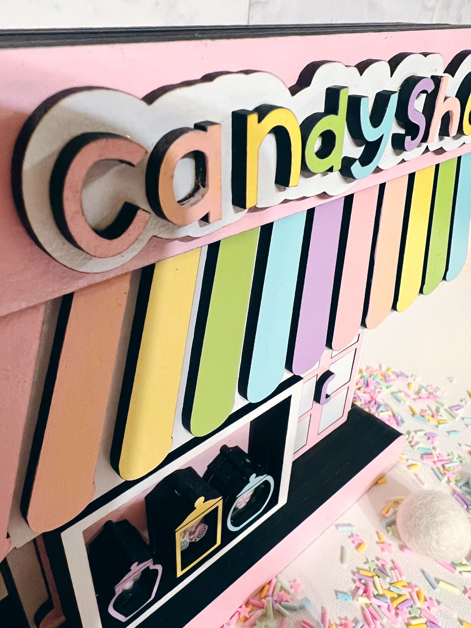 Candy Shop Sign Candy Shop Shaker Valentine Decor Candy - Etsy