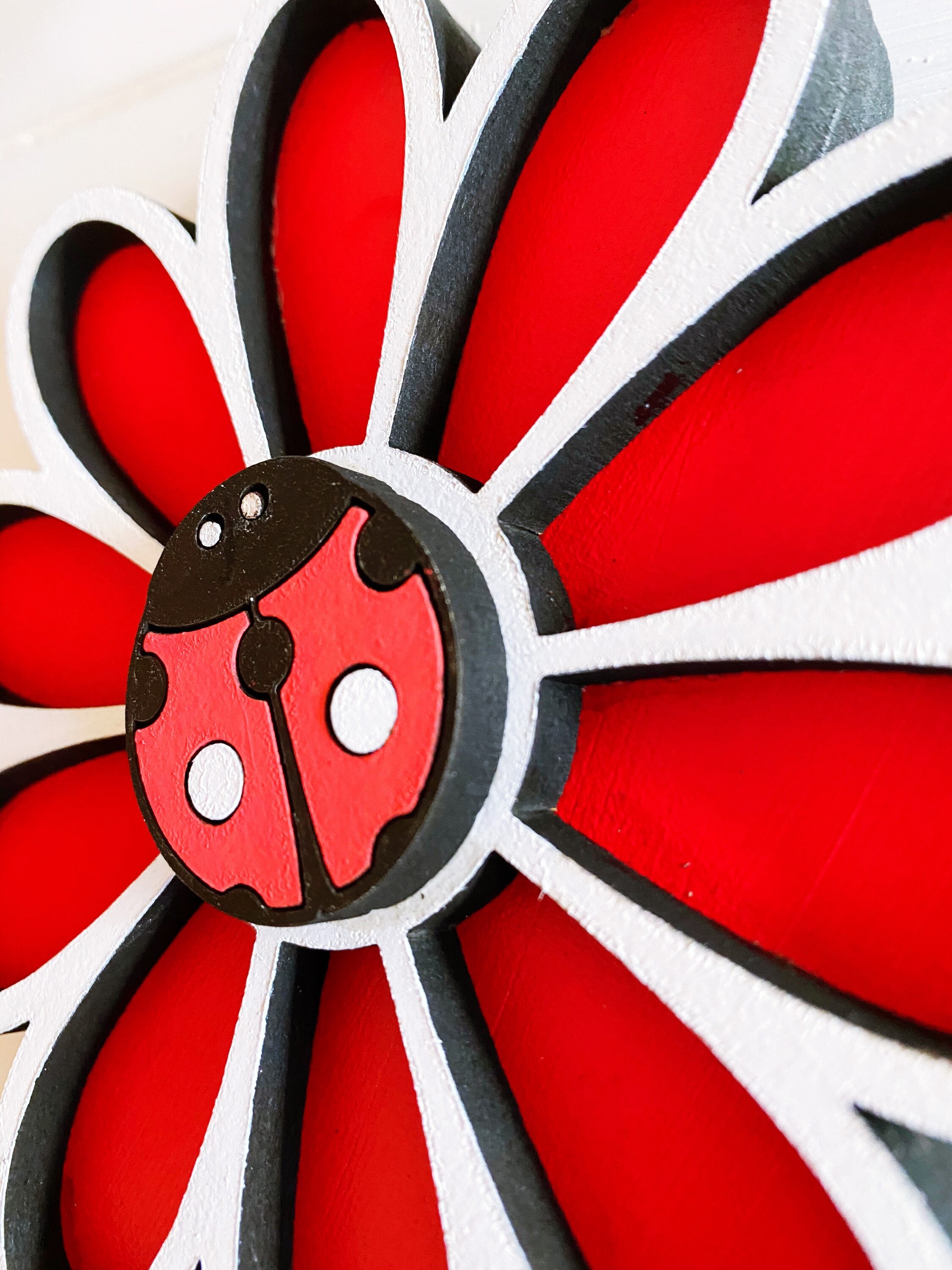 Mini Flower Ladybug Sign Mini Signs Ladybug Sign Ladybug 3d - Etsy