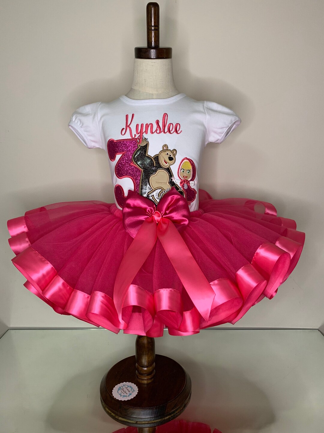 Girl and Bear Birthday Tutu, Baby Girl Birthday Outfit, Girl and Bear ...