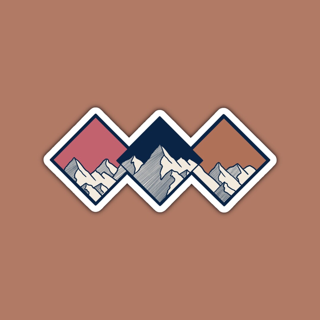 Mountain Triad Sticker - Etsy