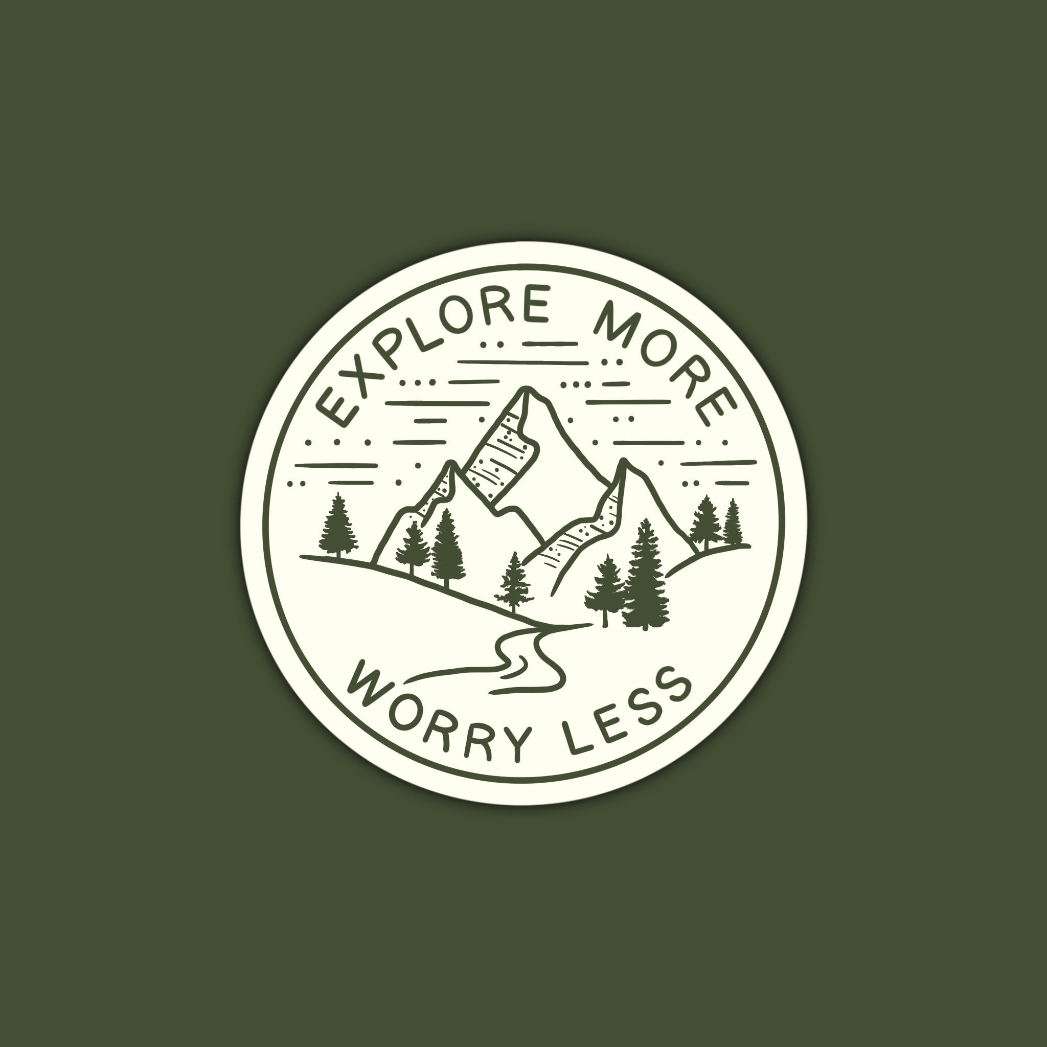 Explore More, Worry Less Sticker - Etsy
