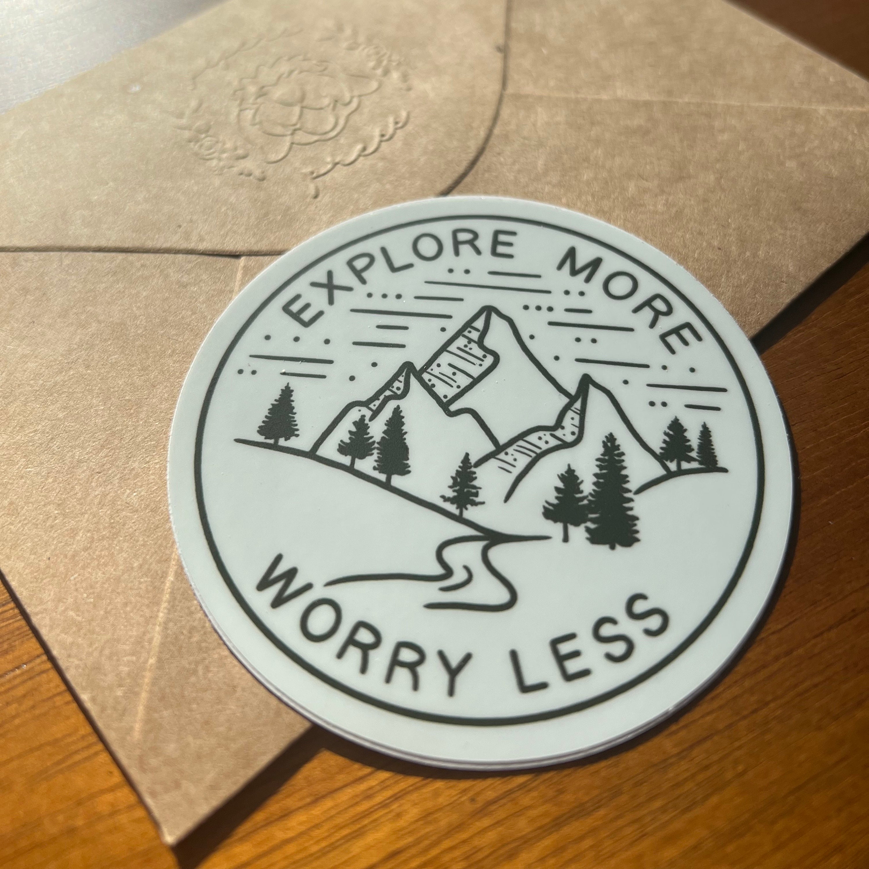 Explore More, Worry Less Sticker - Etsy