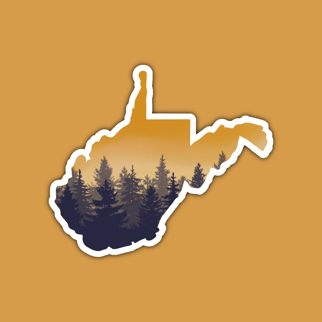 West Virginia Sticker - Etsy