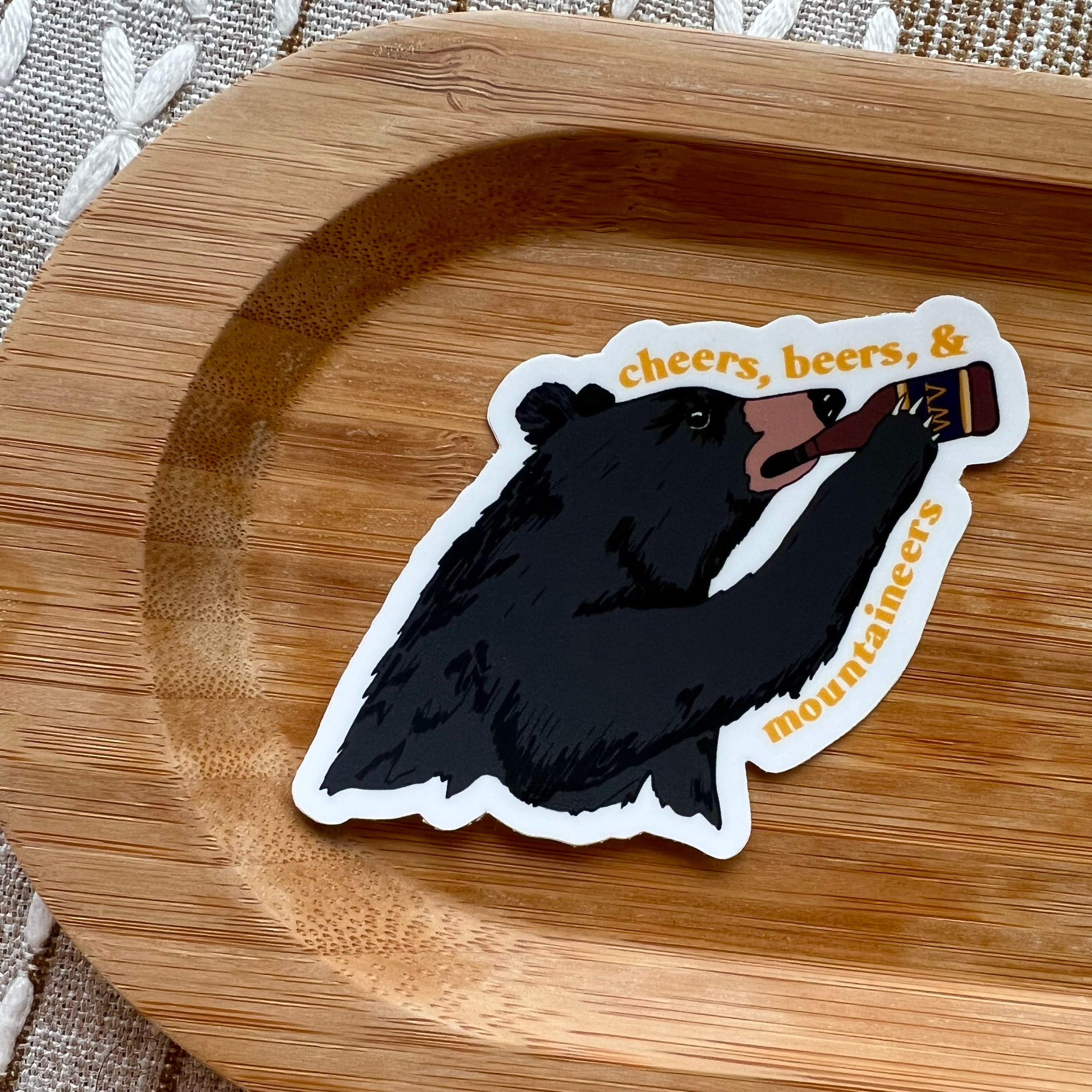 Black Bear Sticker - Etsy