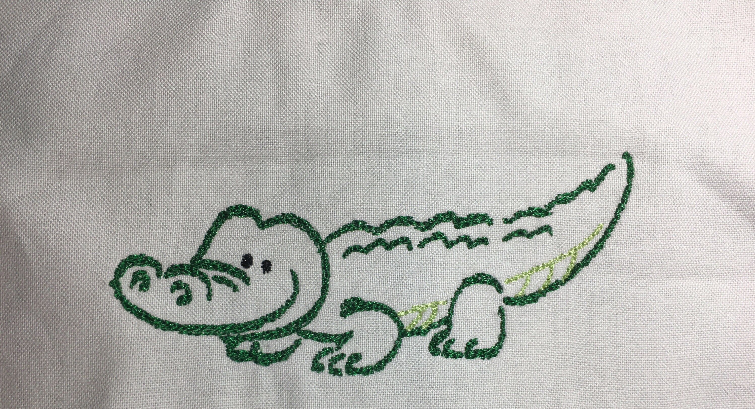 Cute Zoo Alligator Gator EMBROIDERY Design Outline Digitized - Etsy Canada