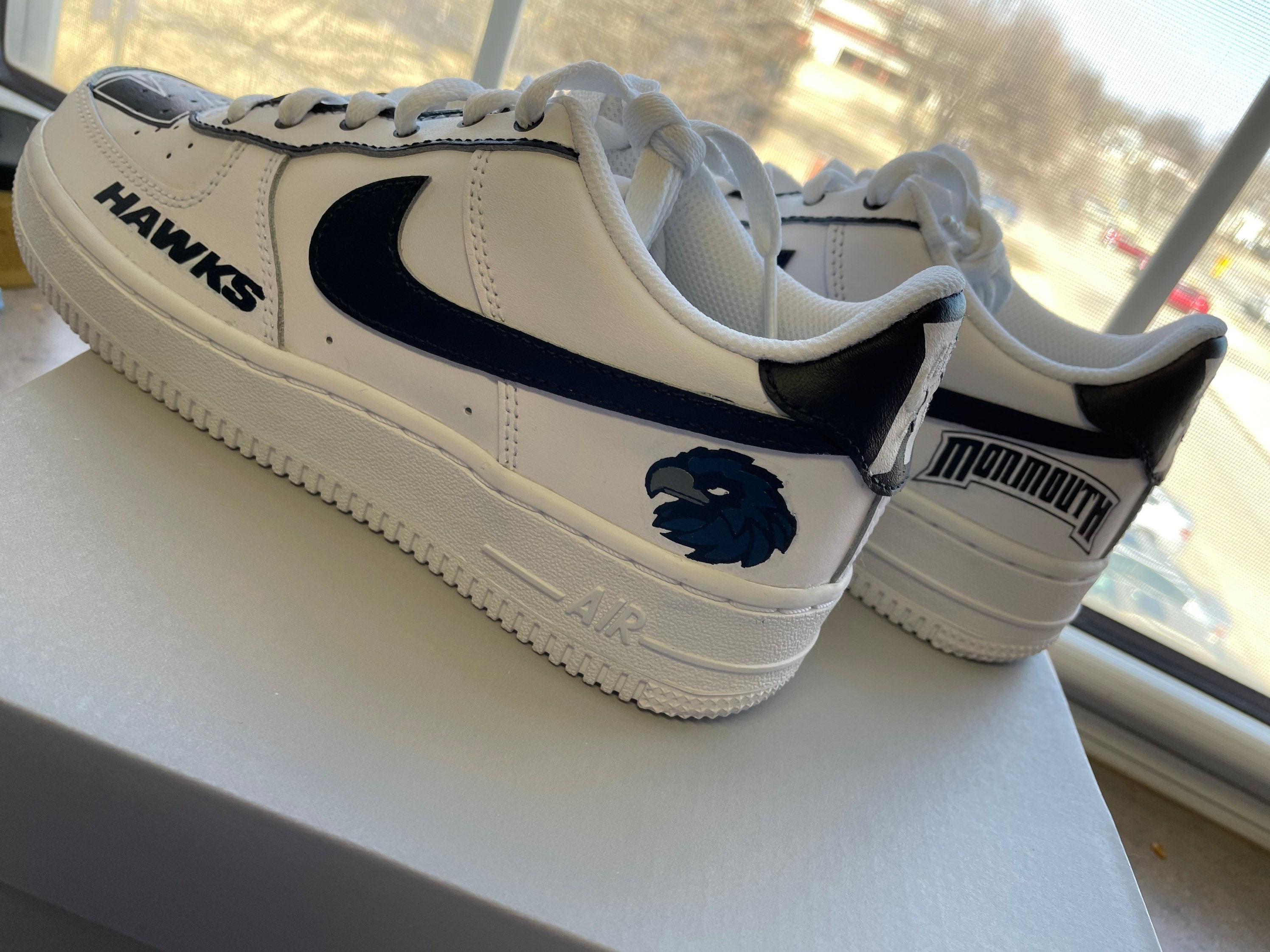Custom College Air Force 1s texas A&M - Etsy