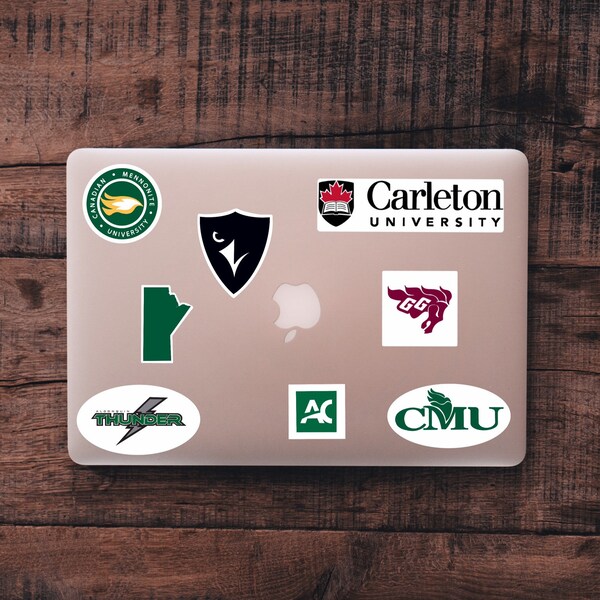 School Logo Stickers - Etsy