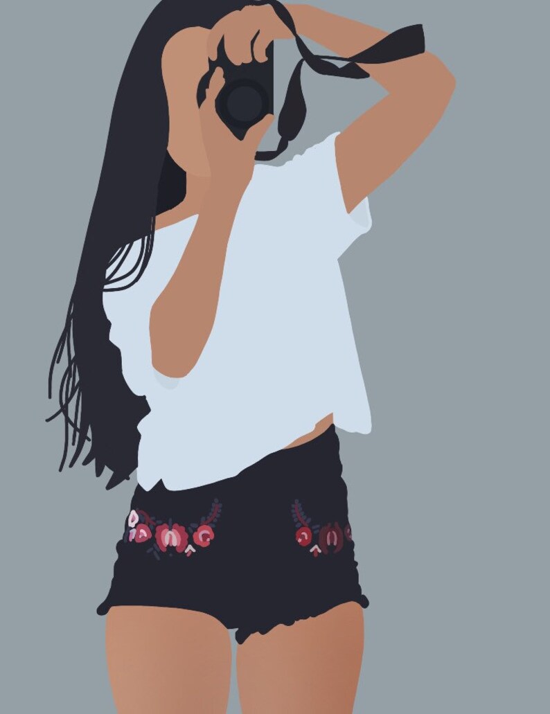 Custom Digital Portrait Custom Procreate Portrait Faceless Portrait