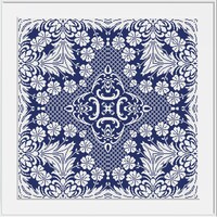 Monochrome Cross Stitch Embroidery Chart Pattern PDF Tapestry Scheme ...