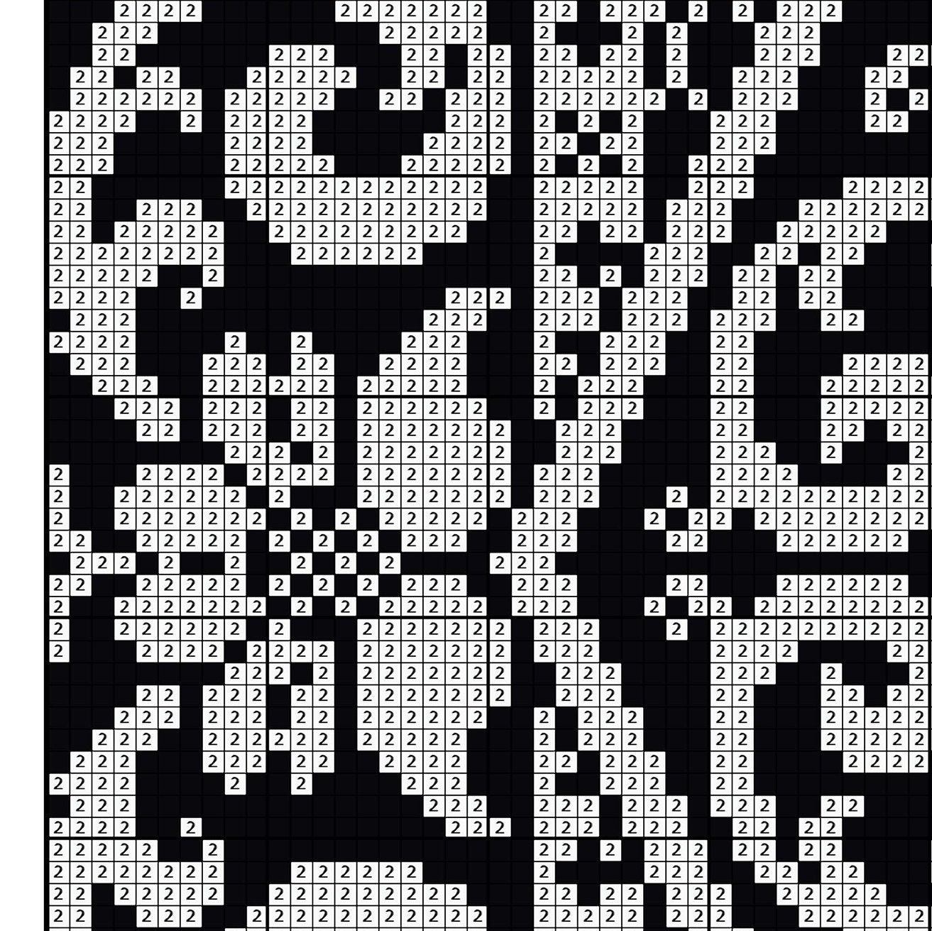 Monochrome Geometric Cross Stitch Pattern Embroidery Chart PDF Instant ...