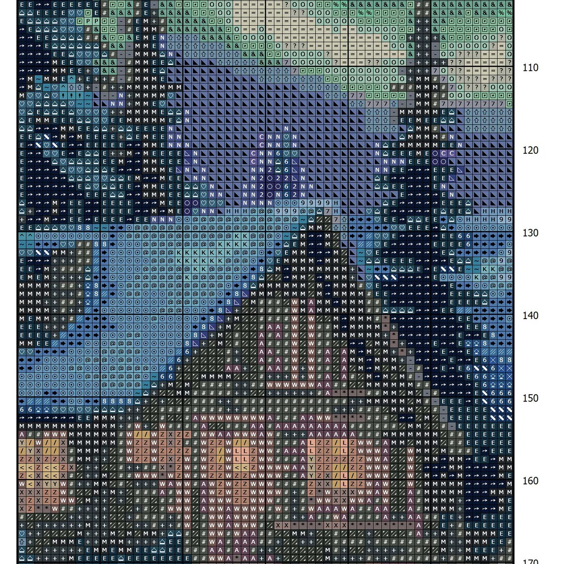 Aurora-borealis View From the Room Embroidery Cross Stitch Pattern PDF ...