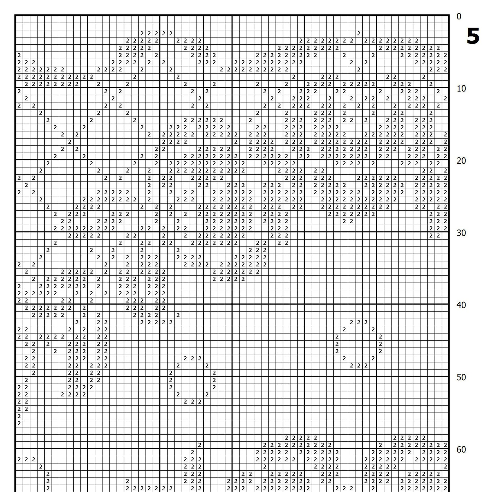 Monochrome Cross Stitch Embroidery Chart Pattern PDF Tapestry Scheme ...