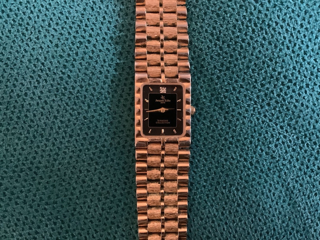 Vintage JE, Jacques Edho, Paris, Diamond Collection,18k Plate, Woman’s ...